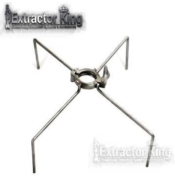 Double hinged clamp with four legs - Extractor King Industries Inc.