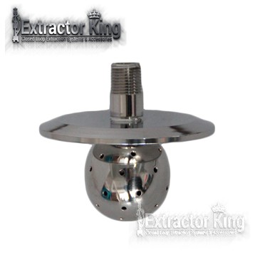 Spray ball end caps from 1-1/2" to 8" with 1/4"" MNPT.
